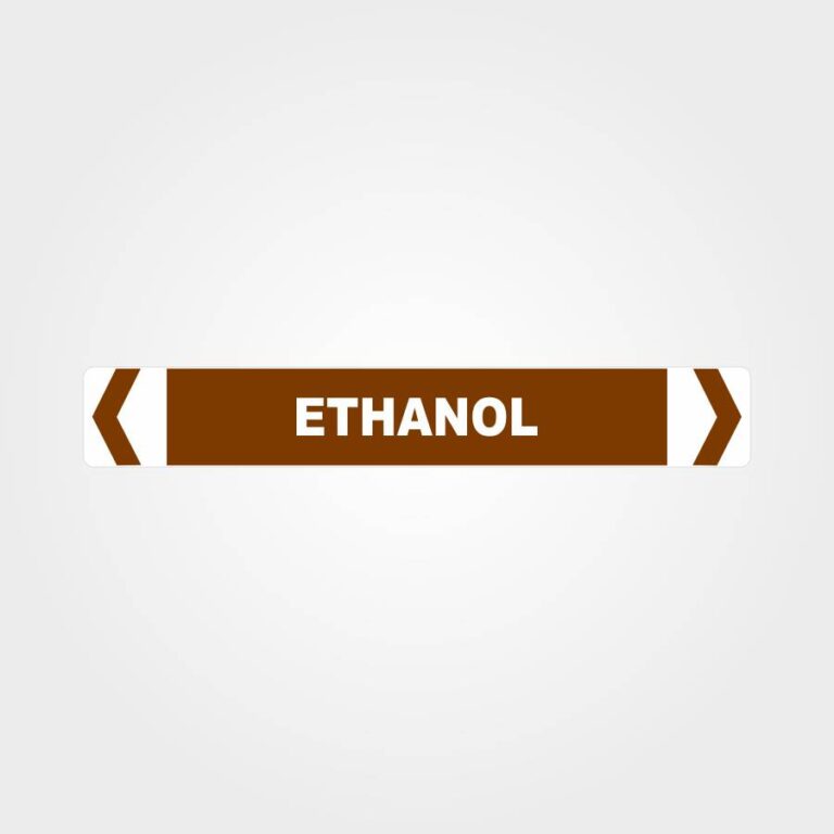 Ethanol Pipe Marker - Oil Pipe Labels - HAZARD SIGNS NZ