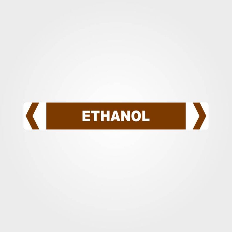 Ethanol Pipe Marker - Oil Pipe Labels - HAZARD SIGNS NZ
