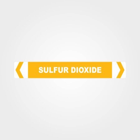 Sulfur Dioxide Pipe Marker - Gas Pipe Labels - HAZARD SIGNS NZ