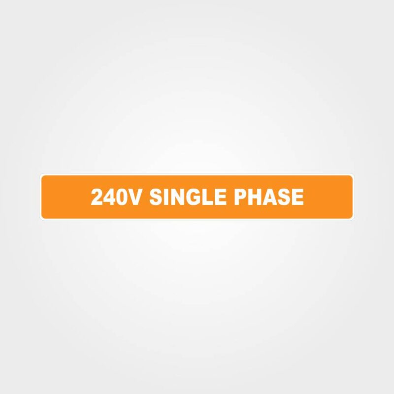 240V Single Phase Pipe Marker - Electric Pipe Labels - HAZARD SIGNS NZ
