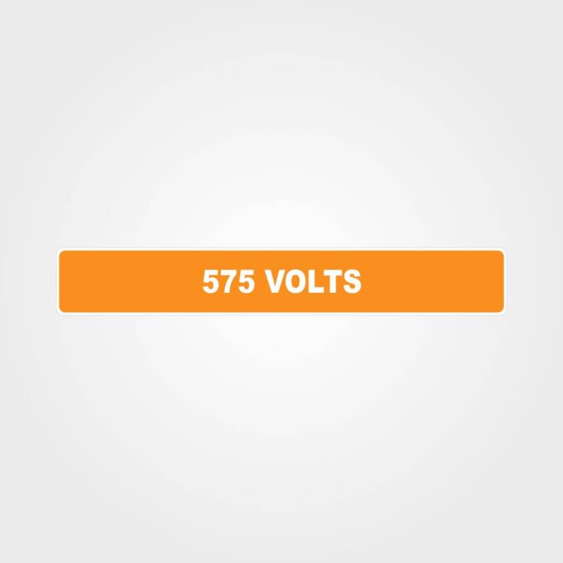 575 Volts Pipe Marker - Electric Pipe Labels - HAZARD SIGNS NZ