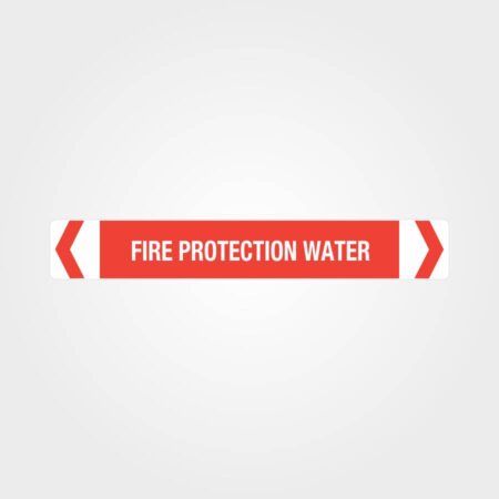 Fire Protection Water Pipe Marker - Fire Pipe Labels - HAZARD SIGNS NZ