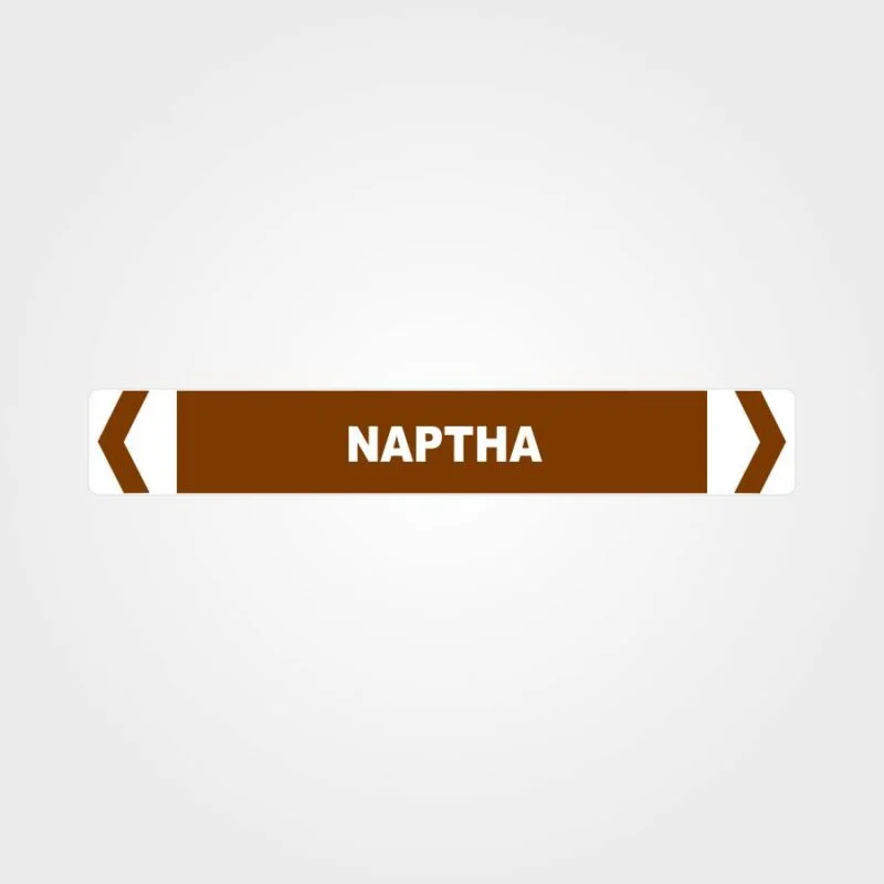 Naptha Pipe Marker - Oil Pipe Labels - HAZARD SIGNS NZ
