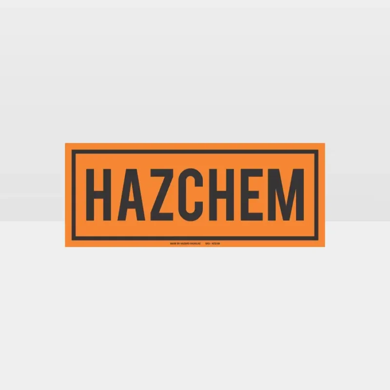 Hazchem Sign (Long) - Hazardous Signs HAZARD SIGNS NZ