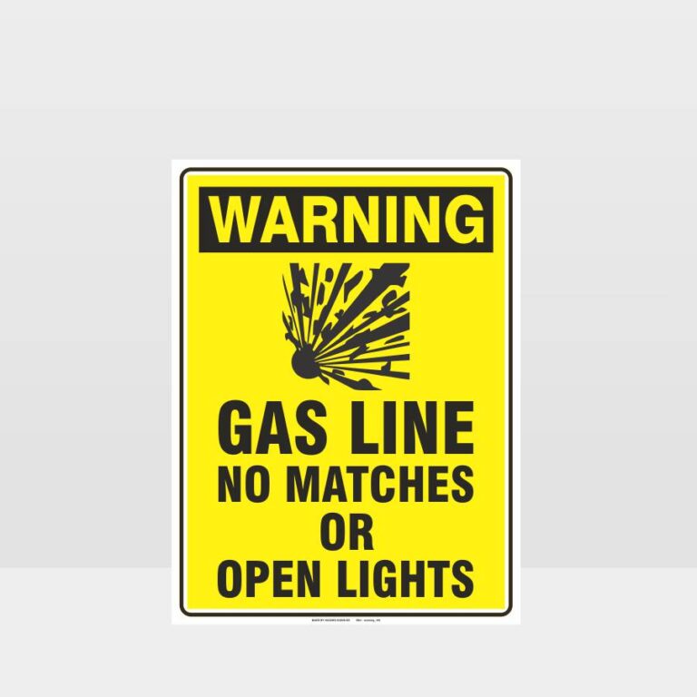 Warning Gas Line Sign - HAZARD SIGNS NZ
