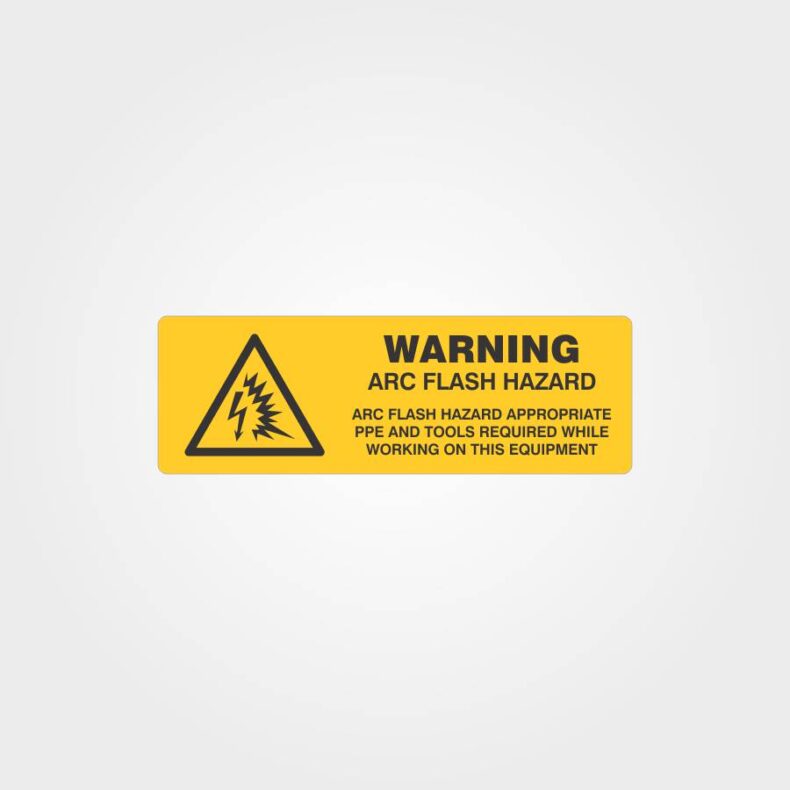 Warning Arc Flash Hazard Sticker - Electrical Labels - HAZARD SIGNS NZ
