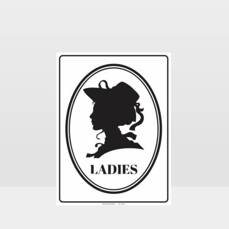 Vintage Ladies Toilet Sign - Toilet Signs - HAZARD SIGNS NZ