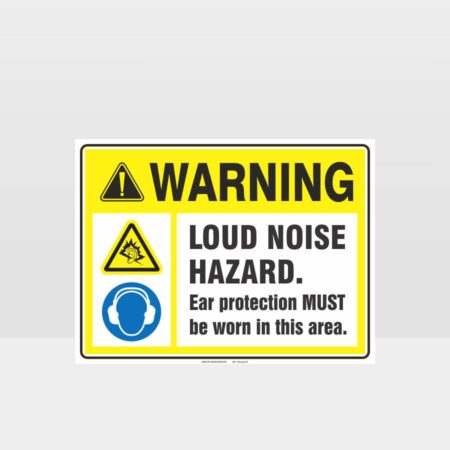 Warning Loud Noise Hazard Sign - HAZARD SIGNS NZ