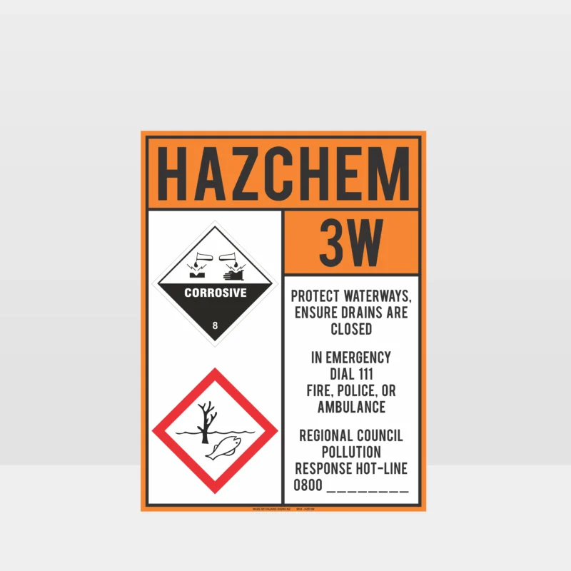 Dairy Shed HAZCHEM Sign – Chemical Safety Sign For Farms & Workshops NZ