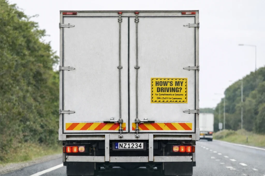How’s My Driving Sign NZ | Fleet Driver Feedback Sign