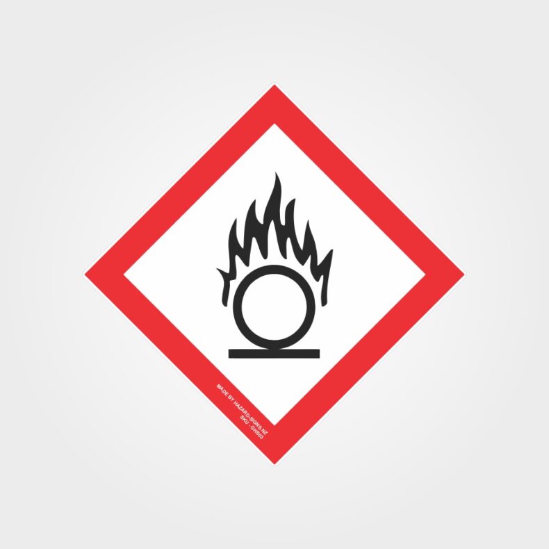 GHS03 Oxidising Hazard Labels – Chemical Safety NZ AU