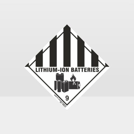 Lithium Ion Battery Sign - Hazardous Signs - HAZARD SIGNS NZ